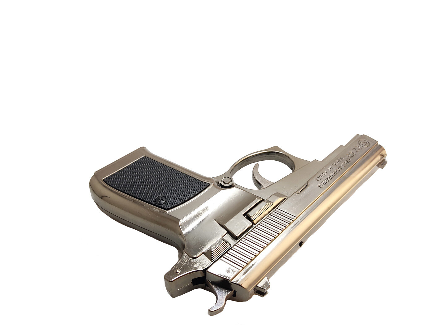 Зажигалка - пистолет Макар CZ83 PM хром , без газа, НЕ заправлена