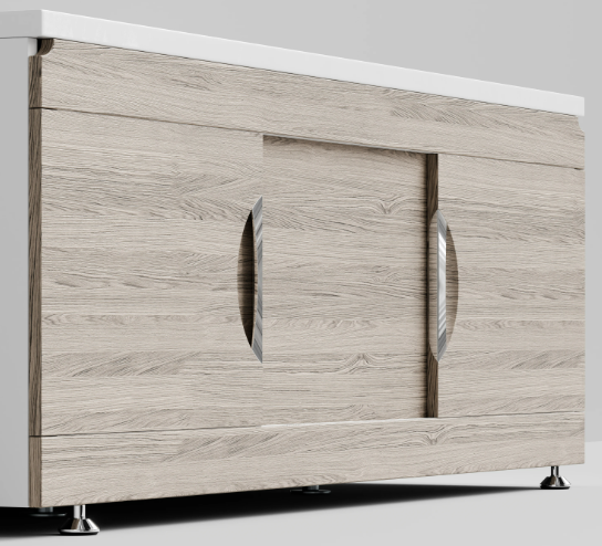 Экран под ванну 180 дуб, орех светлый