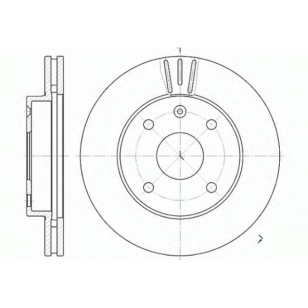 ROADHOUSE 665610 (96264591 / 96328338 / 96549782) диск тормозной Lacetti (Лачети) nubira