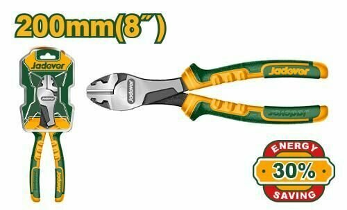 Кусачки 200мм боковые диагональные с увеличенным рычагом усиленные JADEVER JDPL7718