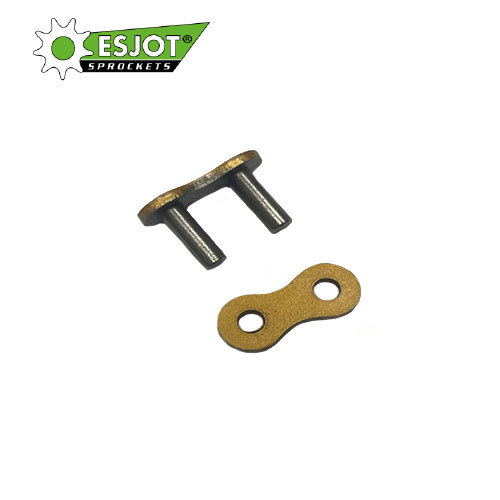Замок цепи ESJOT 520 HRT FZ-заклёпка (золото) (RK 520 KZ)