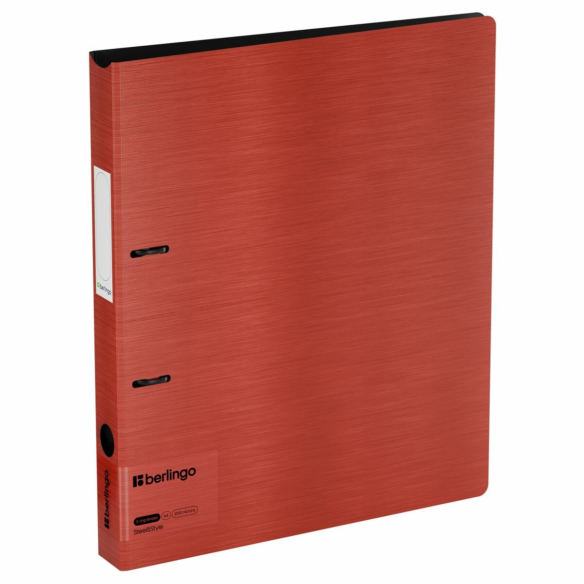 Папка на 2-х кольцах Berlingo Steel&Style (А4, корешок 35мм, D-кольца, 2000мкм) красная (PPf_95003)