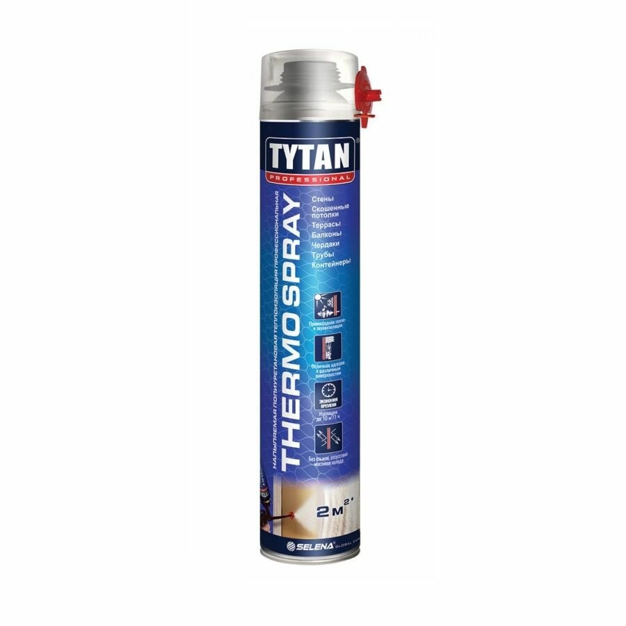 Напыляемая теплоизоляция Tytan Professional Thermospray профессиональная (870мл)