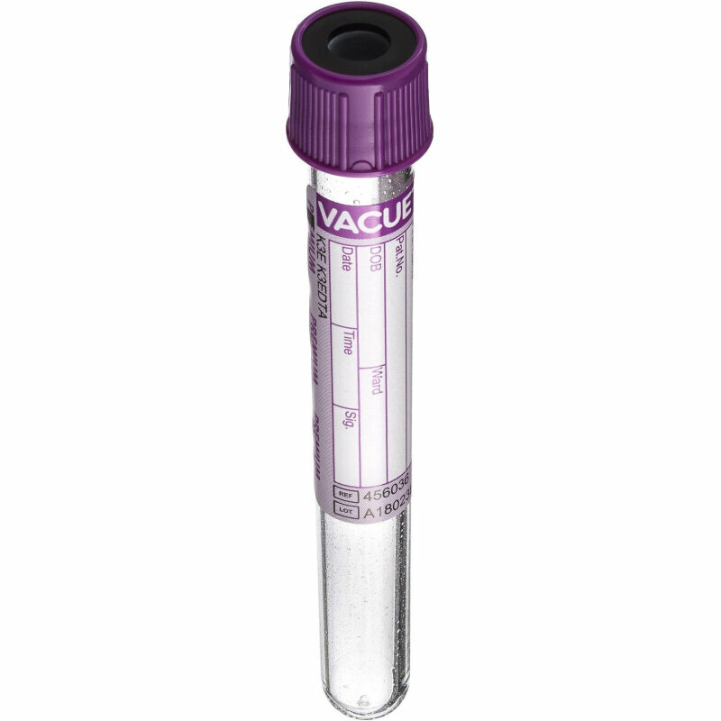 Вакуумные пробирки с ЭДТА-К3 6 мл д/гематологии VACUETTE 456036 50шт/уп, 1320858