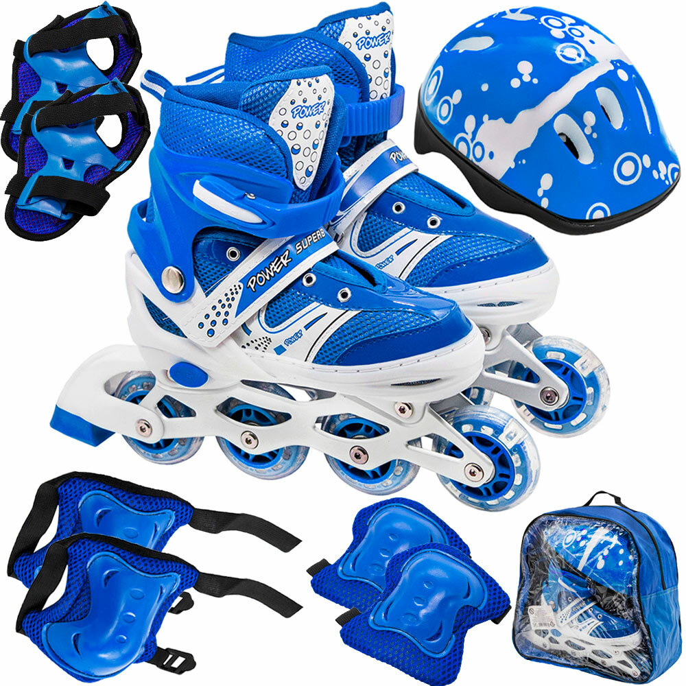 Ролики детские КНР в наборе с защитой, размер 31-34 (141-39U)