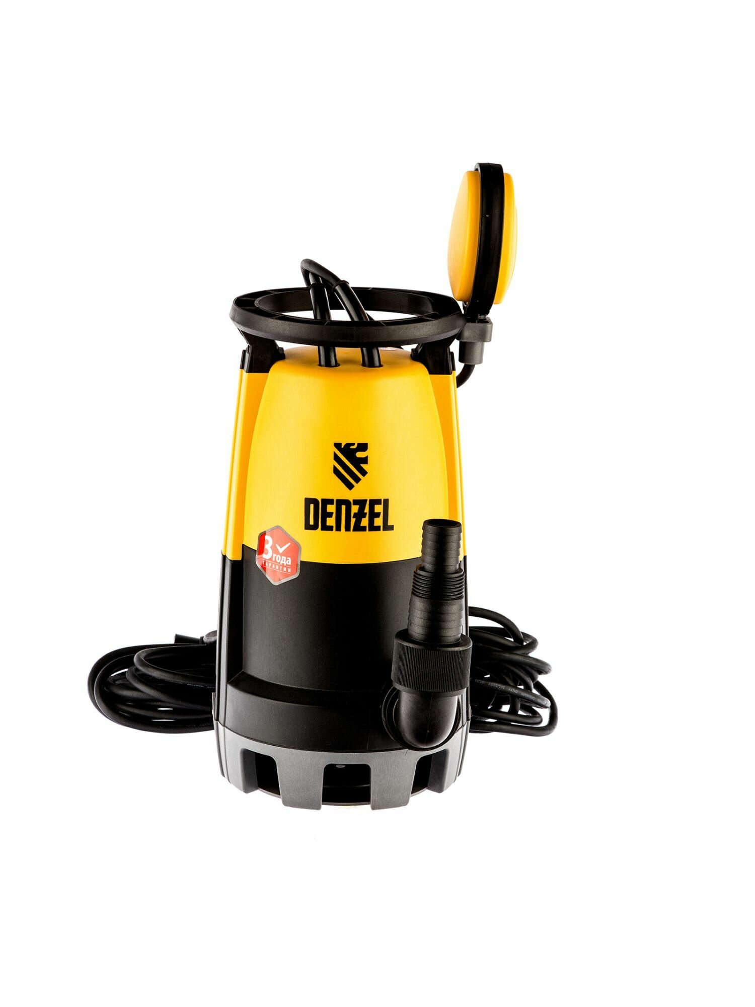 Насос дренажный Denzel для чистой и грязной воды DP-900S 900Вт, 18000л/ч, 97269