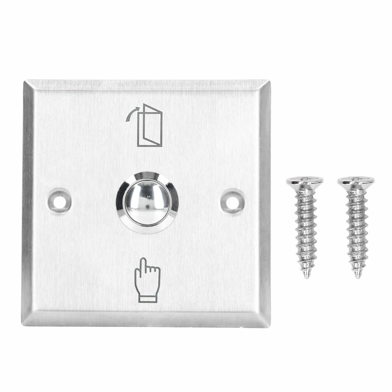 Нержавеющая кнопка выхода (86x86мм) для систем контроля доступа