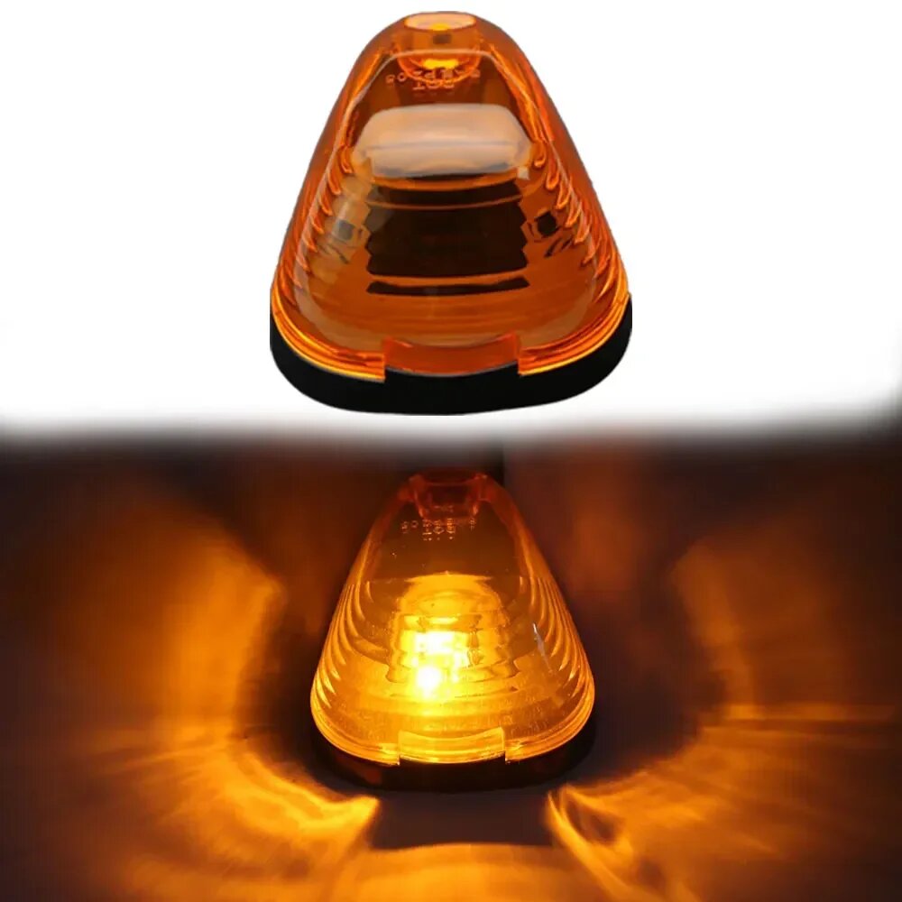 Габаритные огни на крышу кабины, 10 светодиодов, 5 шт, ходовые огни янтарного цвета, совместимые с Ford 1999-2016, сверхмощные пикапы, грузовики, внедорожники Amber Lens
