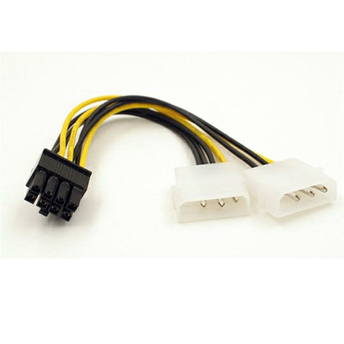 Advanced Riser Dual Molex LP4 4-контактный на 8-контактный PCI-E Express конвертер адаптер кабель питания провод 2017 ра