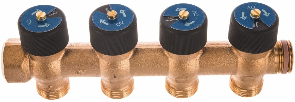Коллектор Oventrop Multidis R на 4 отвода 3/4" EK для водоснабжения 4200554