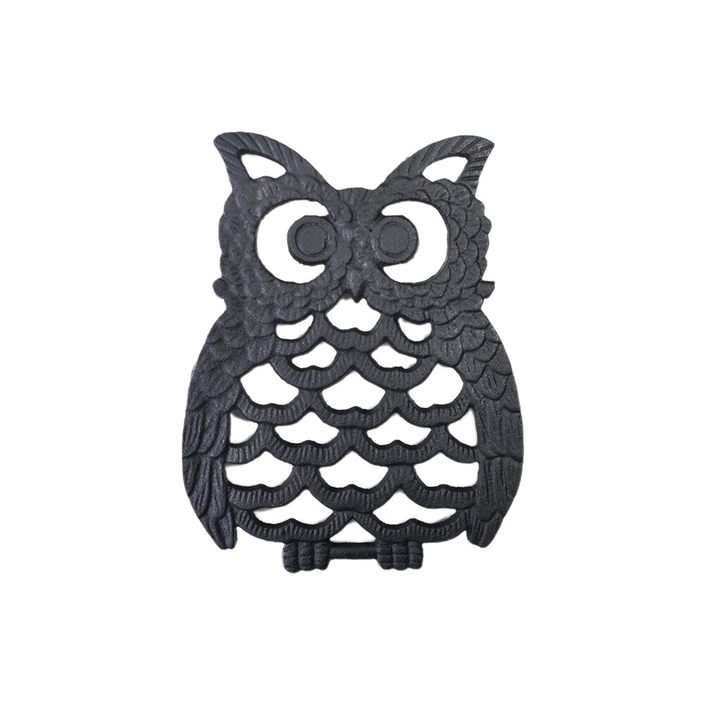 Винтажный чугунный коврик-подставка, прочный декоративный коврик для горячих кастрюль, изоляционный коврик для защиты кухонного стола и термостойкости