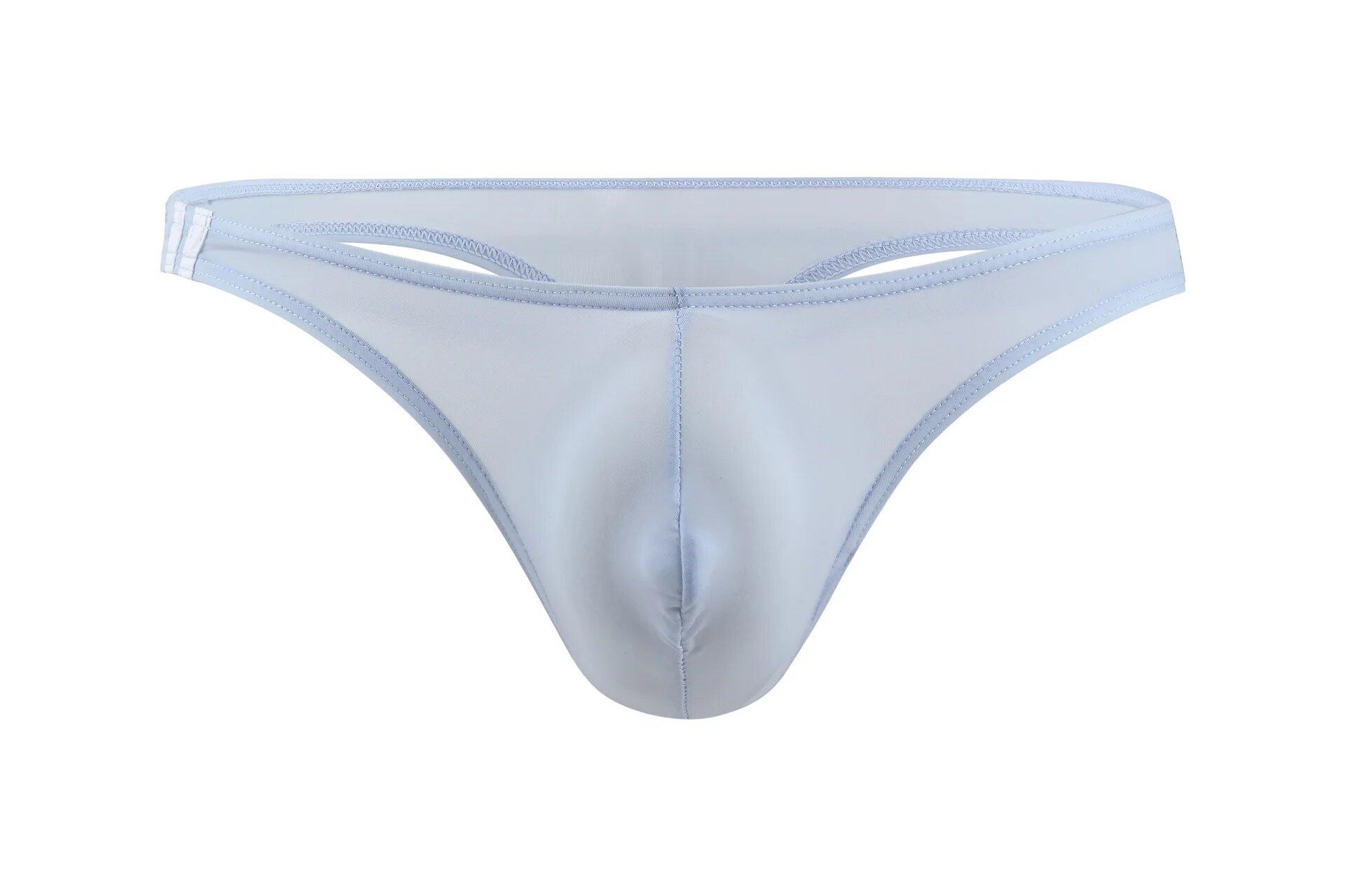 Summer Men's Underwear Ice Silk Sexy T-Back G-String Briefs Breathable Thong Seamless Underpants Sissy Lingerie Men's Panties