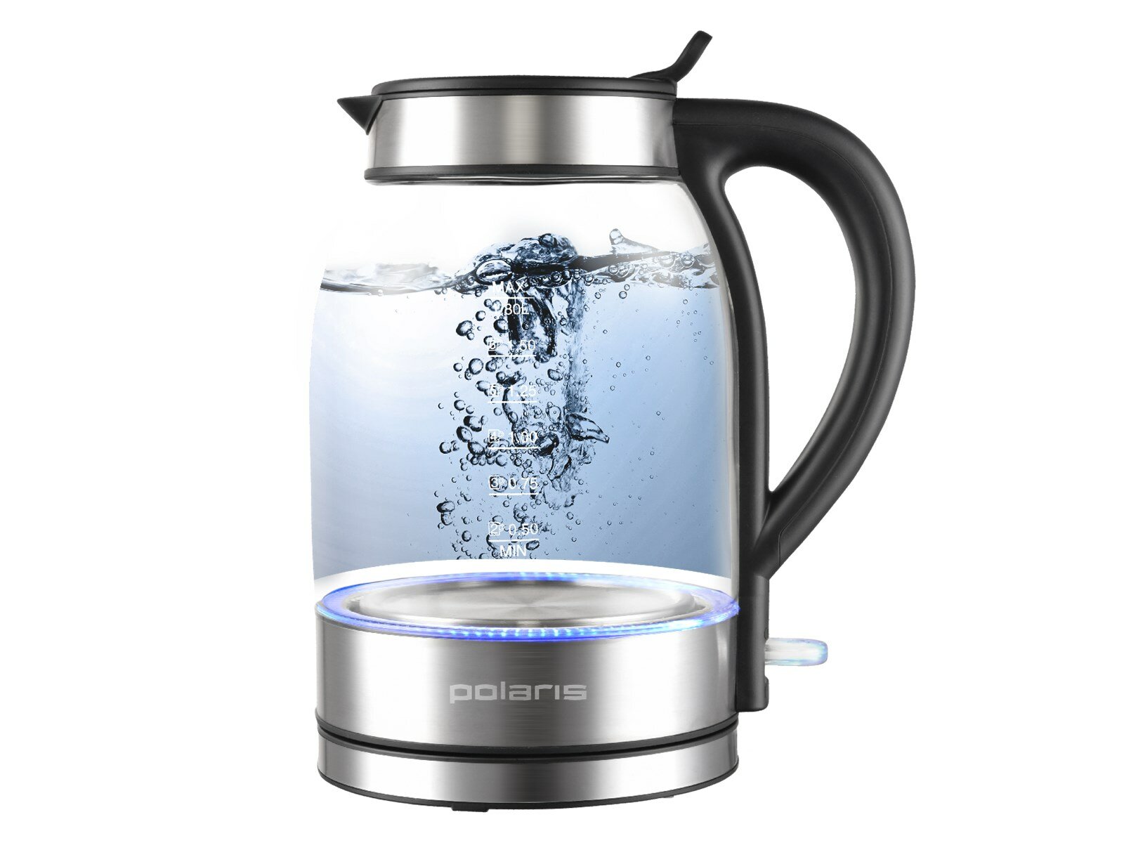 Чайник Polaris PWK 1825C, двойные стенки, 5 температурных режимов, серебристый