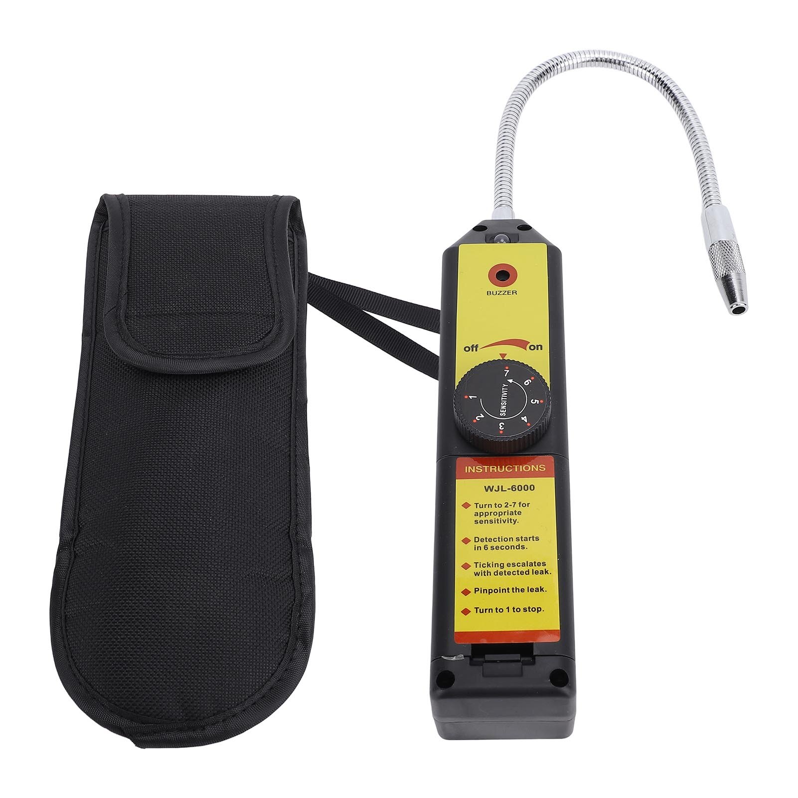 Детектор утечки Хладагента HVAC с Регулируемой Чувствительностью на 7 Уровней Тестер Утечки Фреонового Газа для Кондиционирования Воздуха R22 R410A R134A R1234YF Без светодиодной подсветки