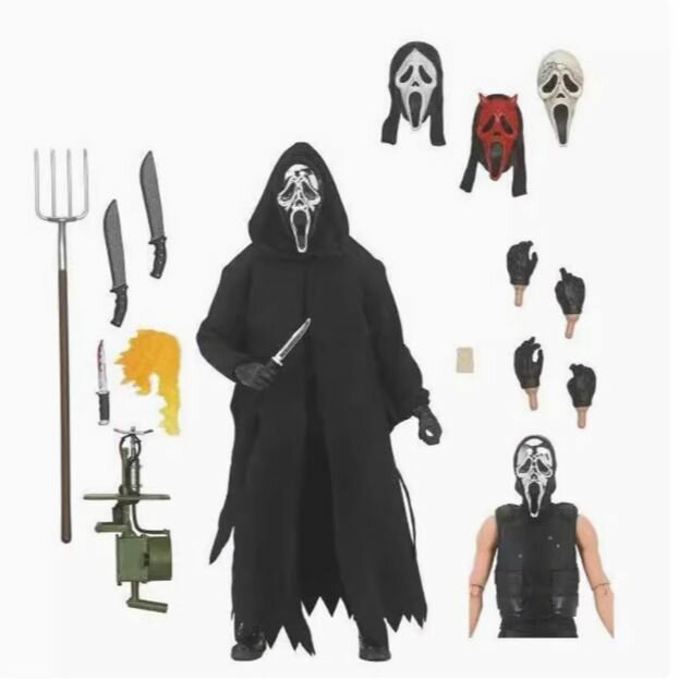 Коллекционная фигурка NECA Ghostface Scream, 18см, лимитированная