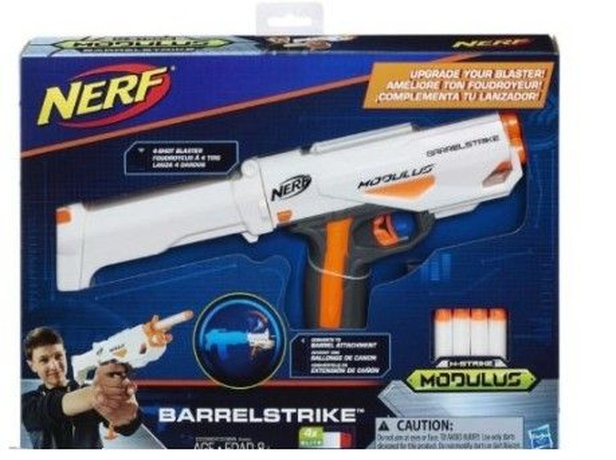 Игрушечное оружие Hasbro Nerf MODULUS - BARRELSTRIK LAUNCHER + 4 дротика - Нерф C0390