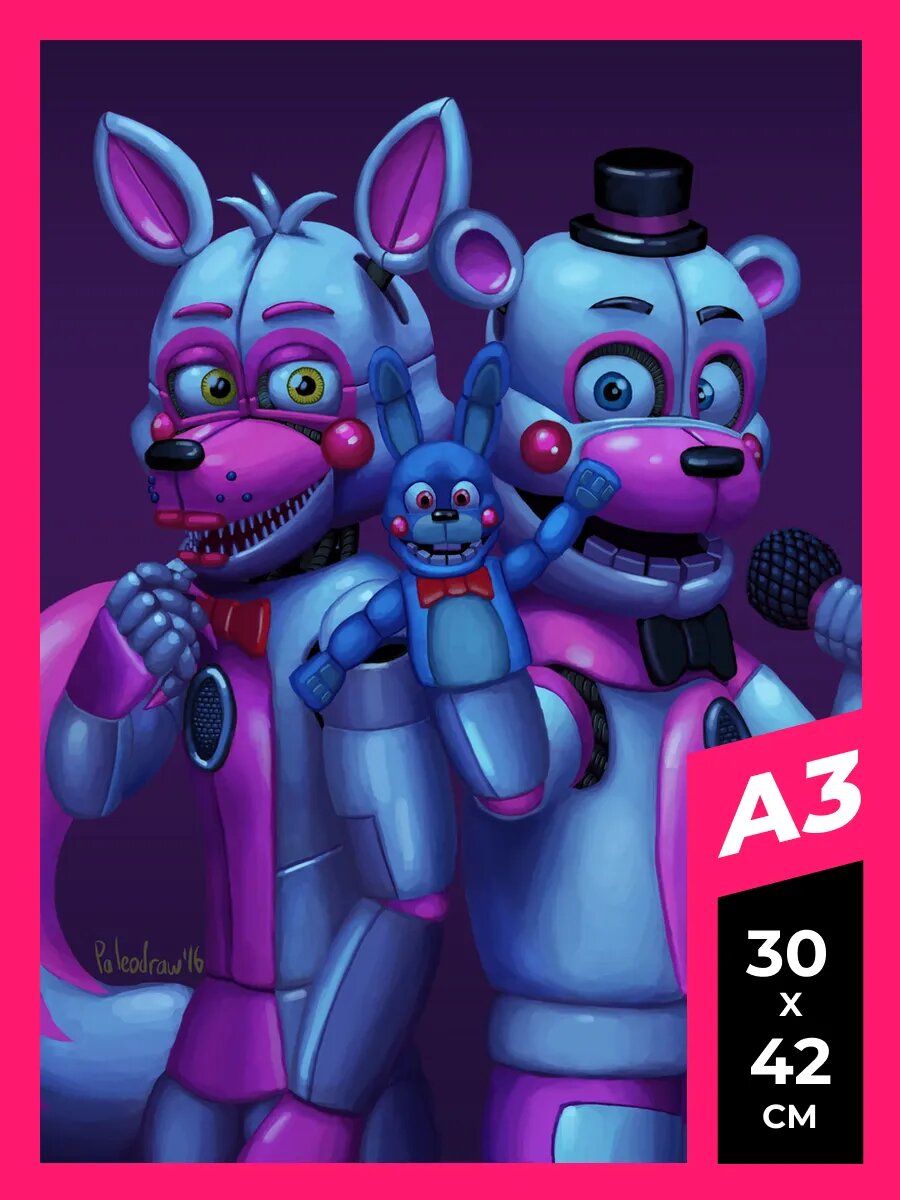 Постеры фнаф и плакаты FNAF Five Nights at Freddy’s 35, матовая фотобумага премиум качества