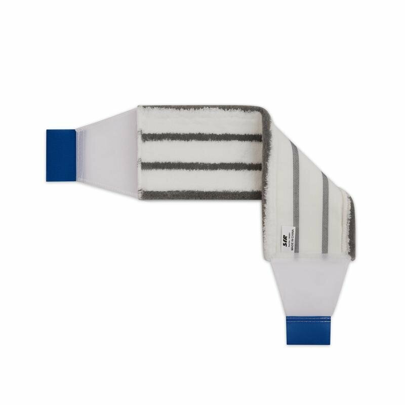 Насадка МОП для швабры-флаундера плоской SYR микрофибра 40x15 см белая/синяя, 1601393