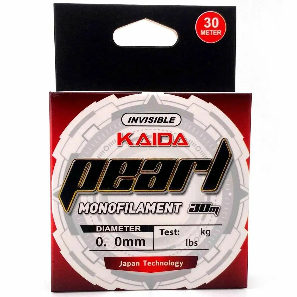 Монофильная леска для рыбалки Kaida Pearl 30м 0.16мм 4.22кг