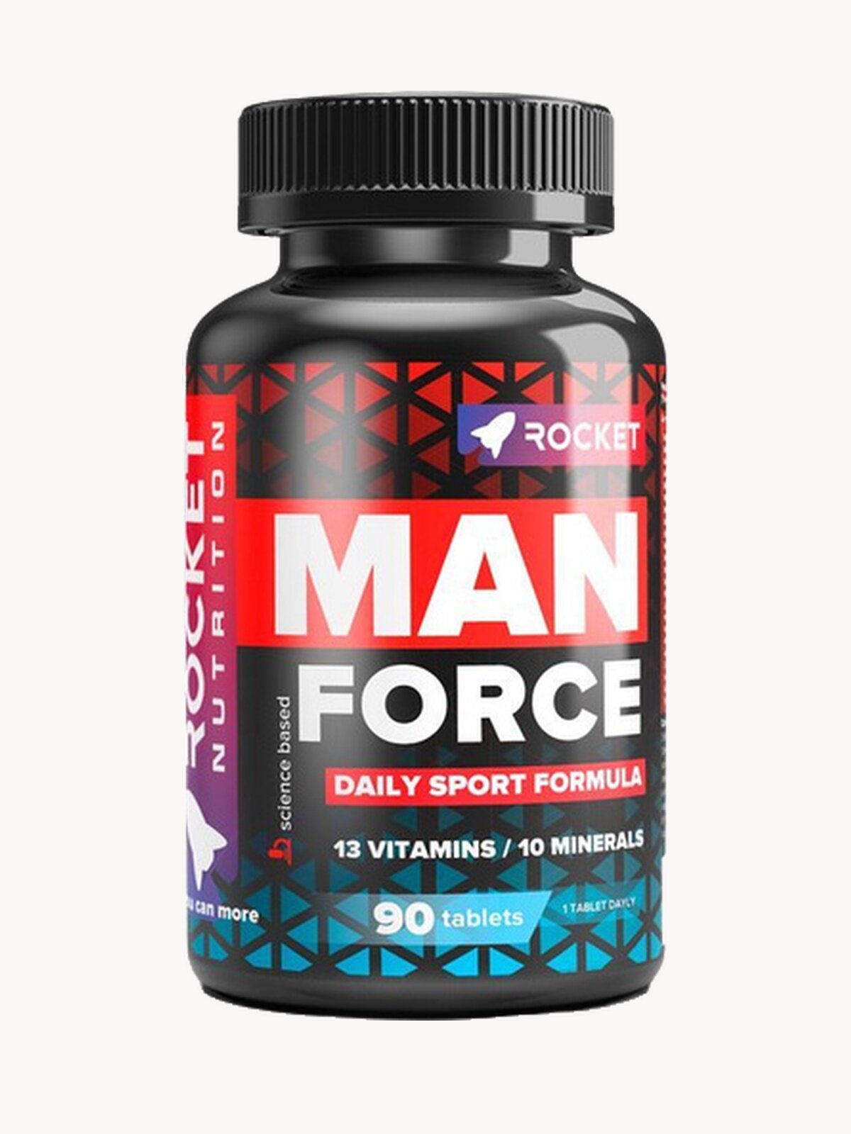 Витамины для мужчин спортивные, 90 таблеток, MAN Force, мультивитамины, рост мышц, тестостерон, БАД