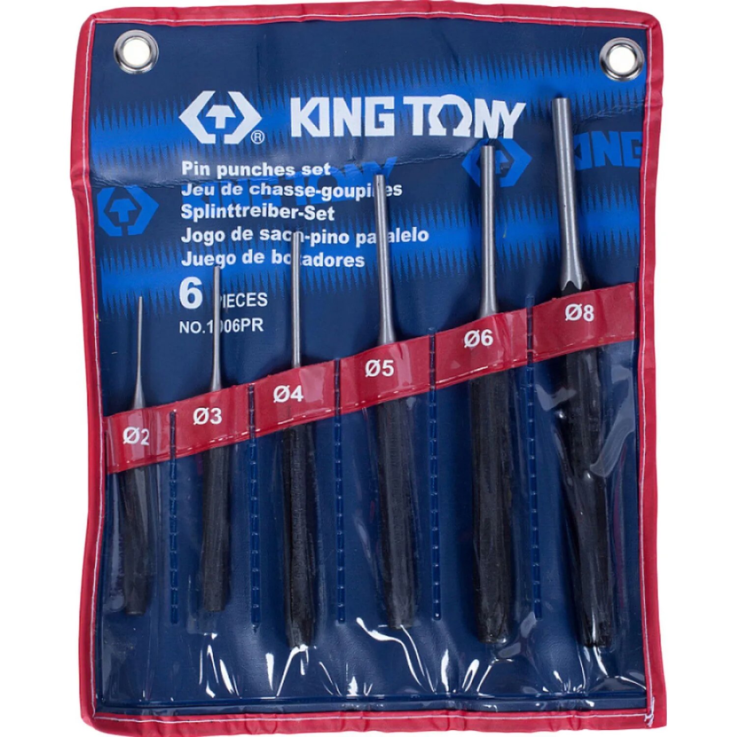 Набор выколоток, 6 предметов KING TONY 33108-MR
