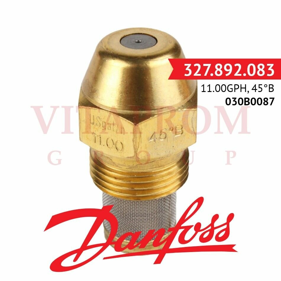 Форсунка Danfoss 11.00GPH, 45B, 030B0087 — фото 1