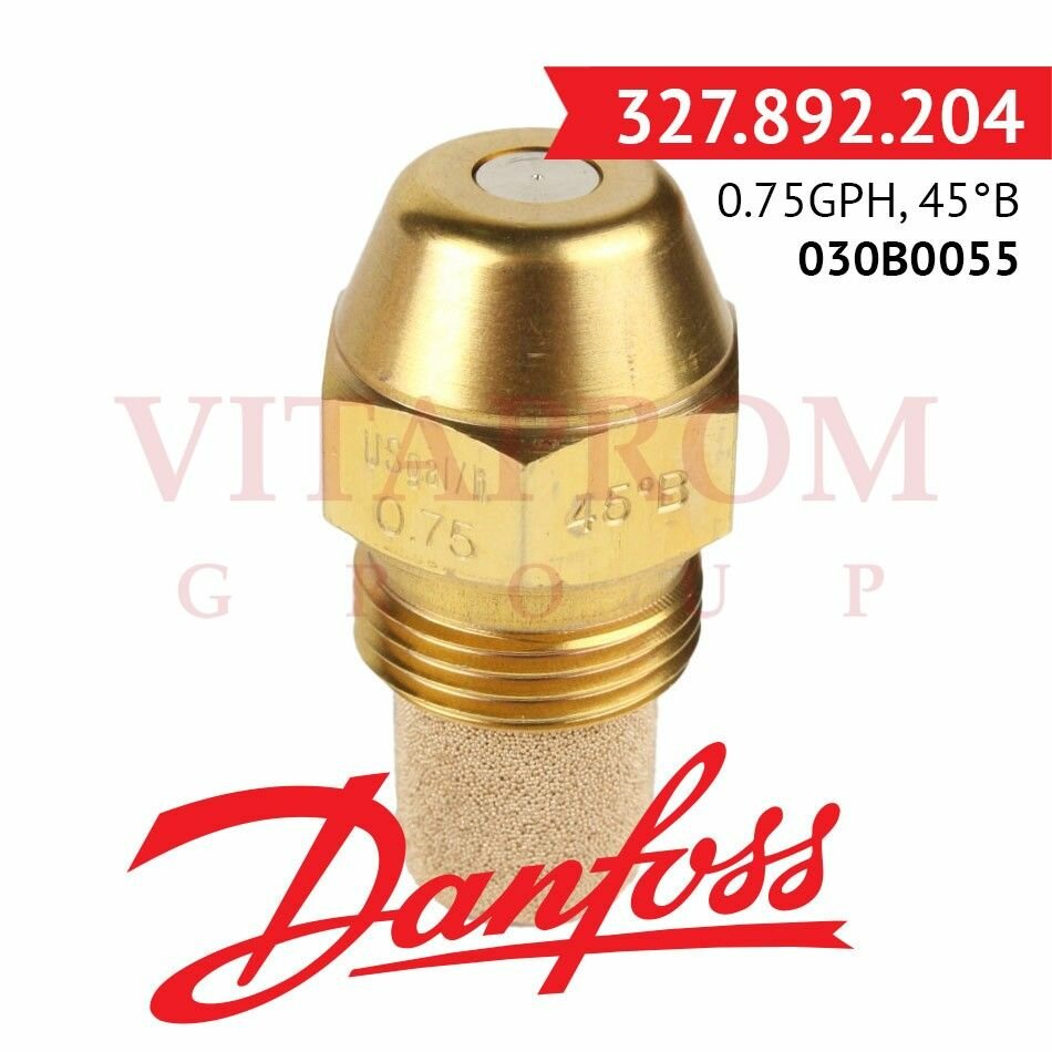 Форсунка Danfoss 0.75GPH, 45B, 030B0055 — фото 1