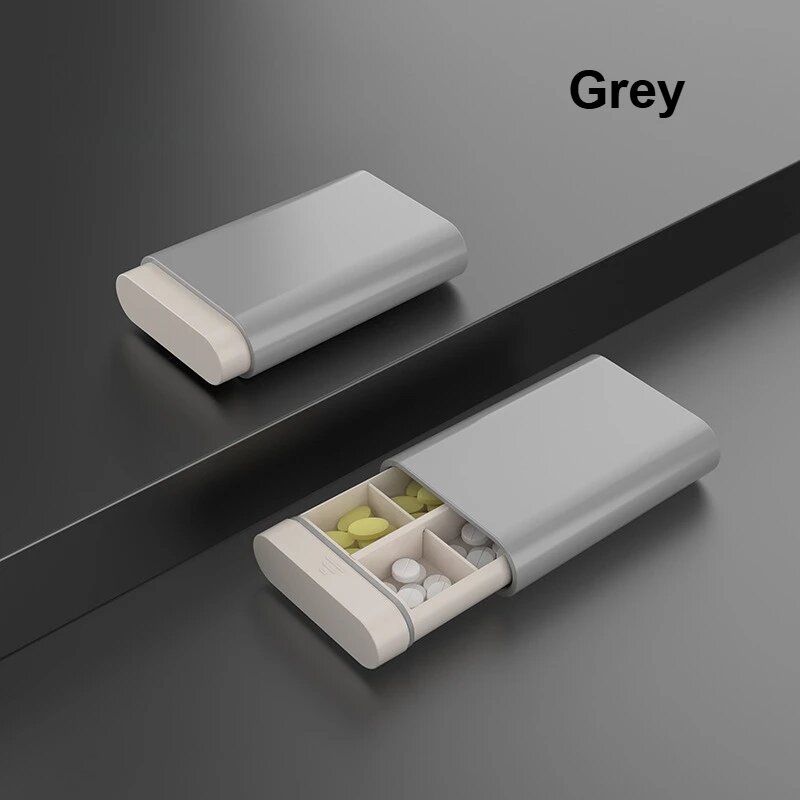 Мини-органайзер для таблеток на 7 дней Grey
