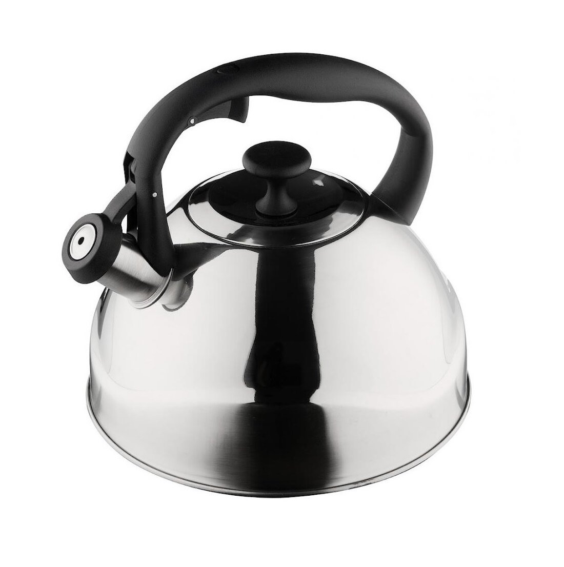 Чайник Катунь Металлик КТ-148, нержавеющая сталь, со свистком, объем 2.8 л, для индукционных плит