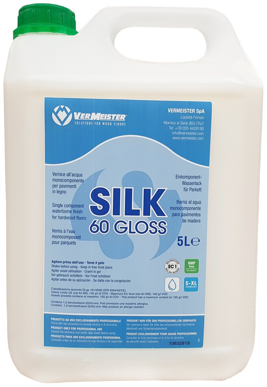 SILK Vermeister Водный лак (полуглянцевый) для паркета однокомпонентный
