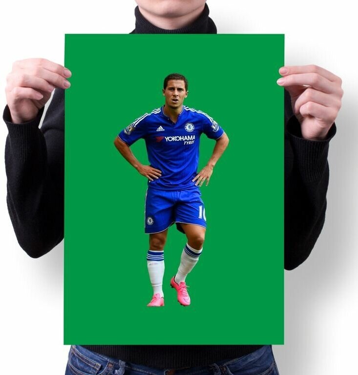 Плакат Эден Мишель Азар, Eden Michael Hazard №24, А3