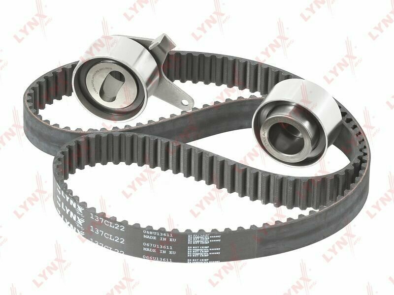 LYNXauto Комплект ремня ГРМ для KIA Spectra 1.6 01-09 / Carens 1.6 02-06 / Rio 1.5 00-05 / Shuma 1.6 01-05 /