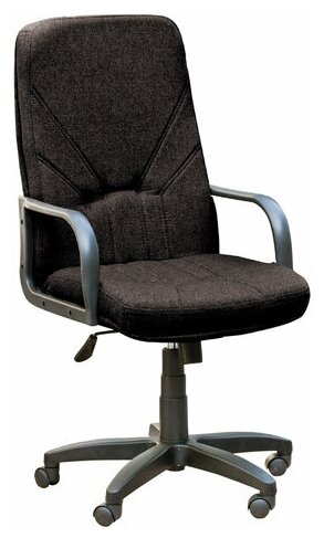 Кресло офисное «Менеджер», ткань, монолитный каркас, черное С-11