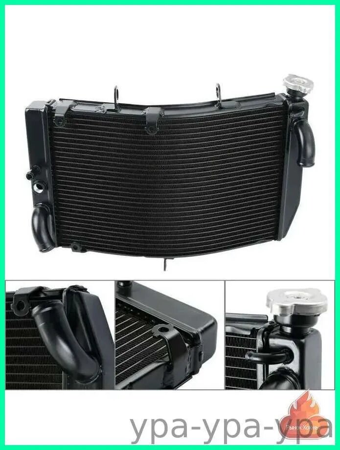 Подходит для Honda CBR600F4 1999-2000 CBR600F4I 2001-2004 охладитель радиатора мотоцикла