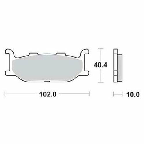 Комплект тормозных колодок TRW MCB640