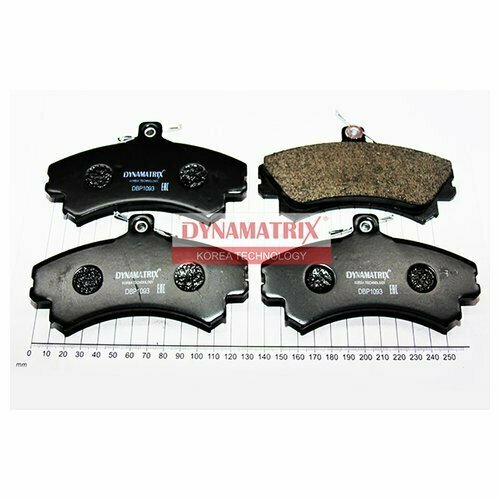 Комплект передних тормозных колодок Dynamatrix-Korea DBP1093