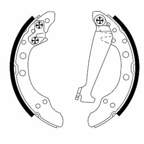 Комплект тормозных колодок Hella 8db355001311
