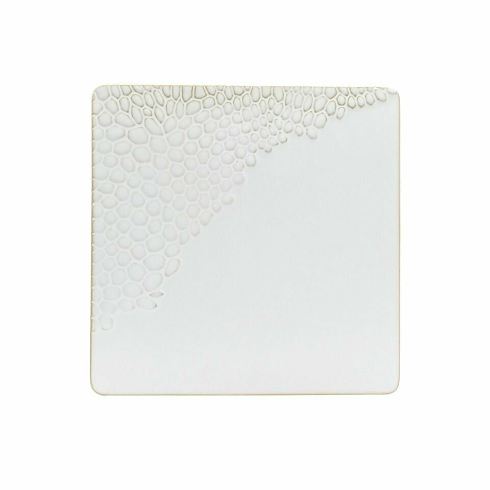 Тарелка ROOMERS TABLEWARE Snake, 25.5 см, каменная керамика, цвет кремовый (L9708-Cream)