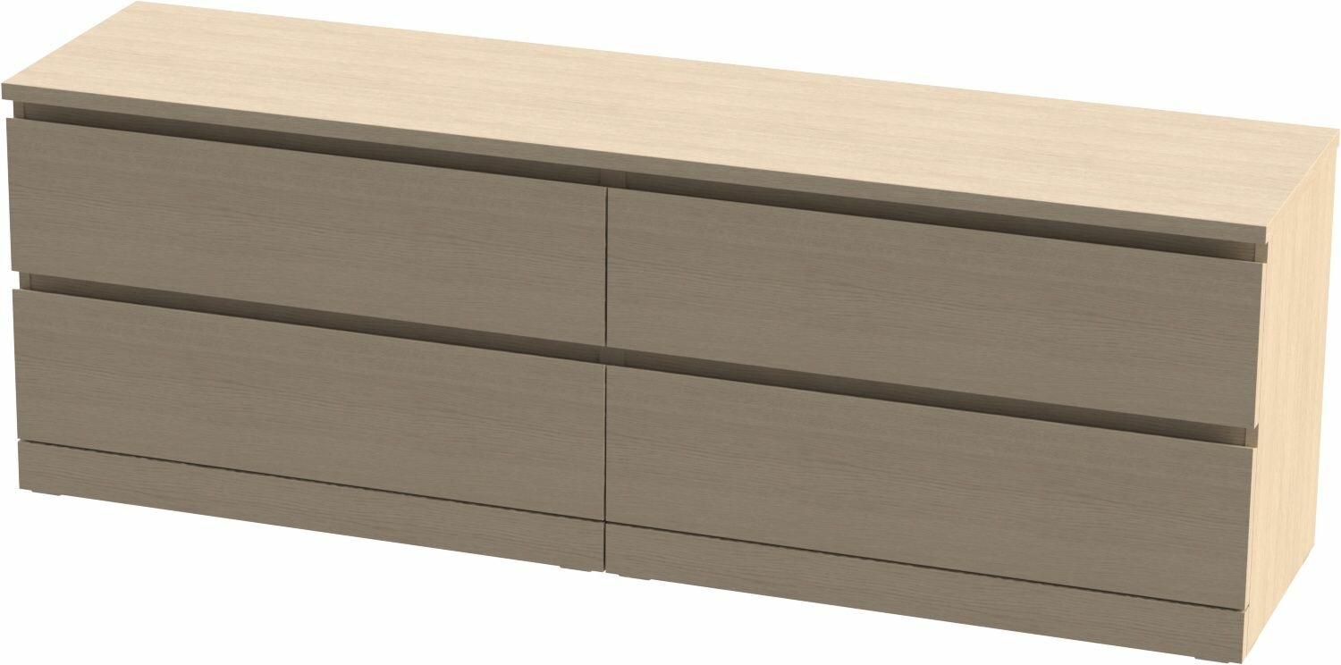 Комод Гуд Лакк Варма 4Д 160х54х40 дуб беленый Размеры: Высота 548мм Глубина 400мм Ширина 1603мм