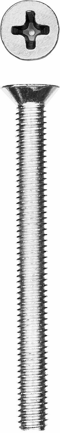 Винт с потайной головкой ЗУБР M5x50мм, DIN 965, кл. пр.4.8, 5шт 303116-05-050