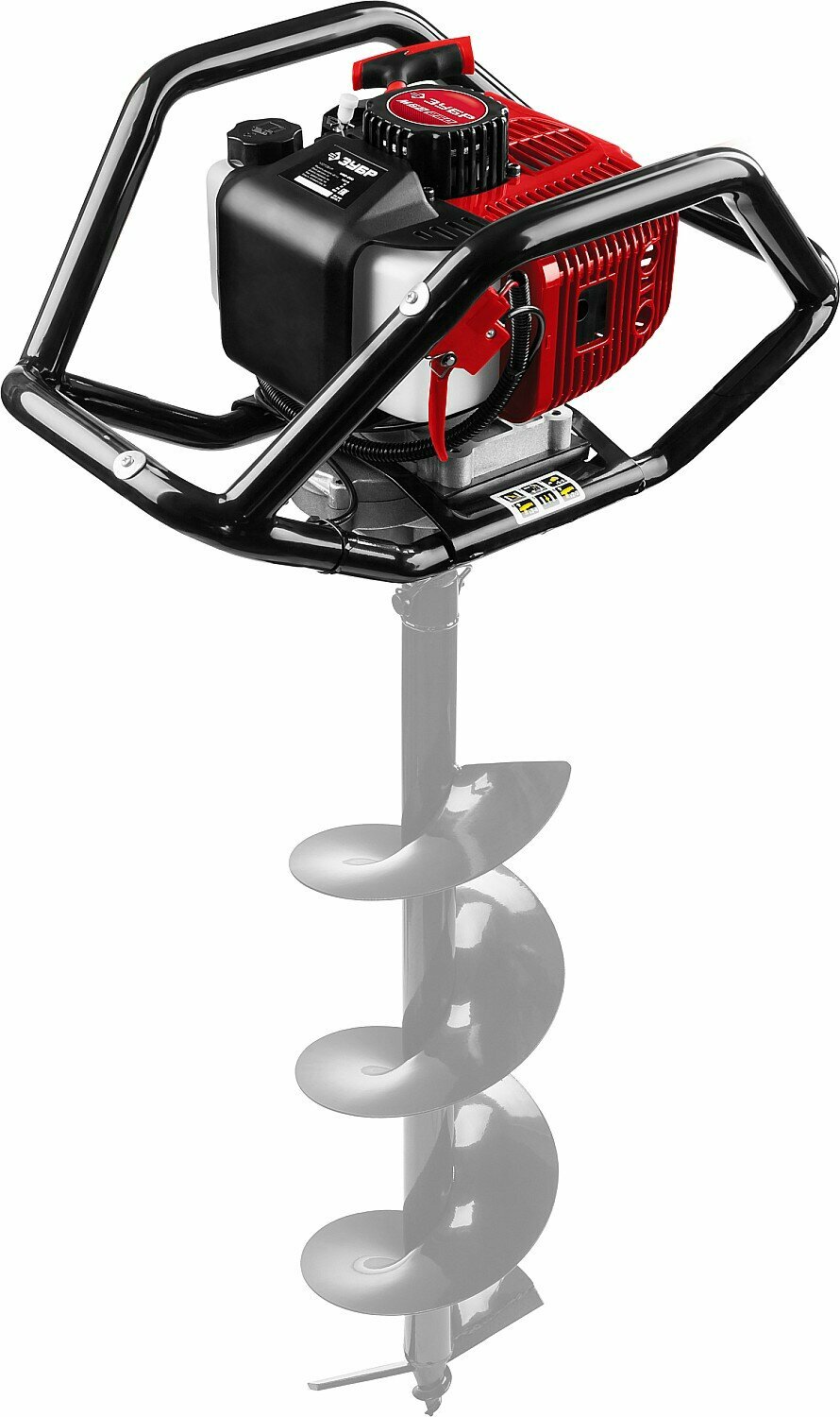 ЗУБР d 60 - 250 мм, 52 см3, 2 оператора, мотобур (бензобур) (МБ2-250) МБ2-250