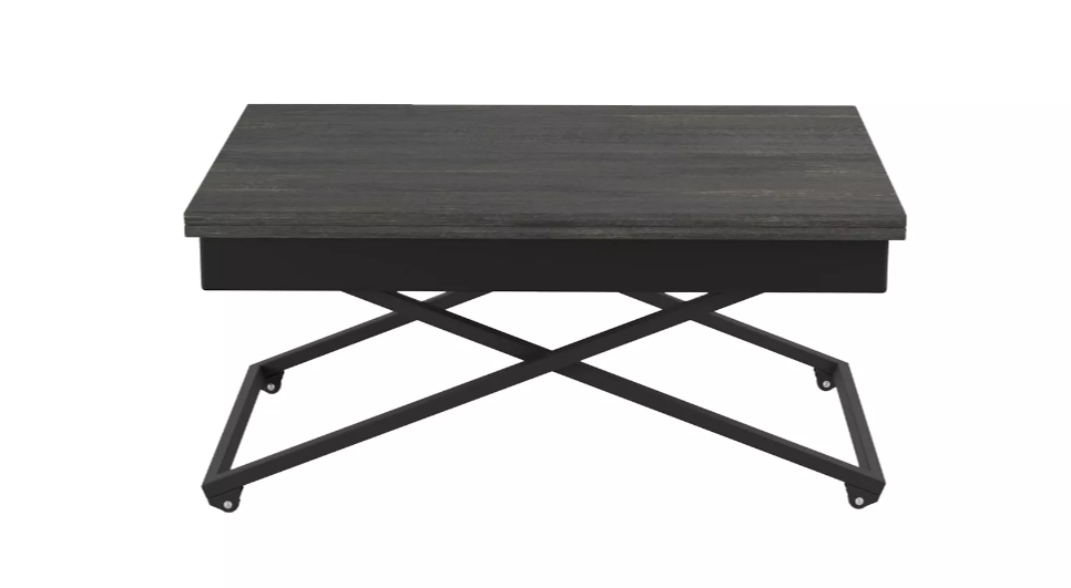 Стол универсальный трансформируемый Калифорния андрэ Loft ЛДСП Интра/Черный