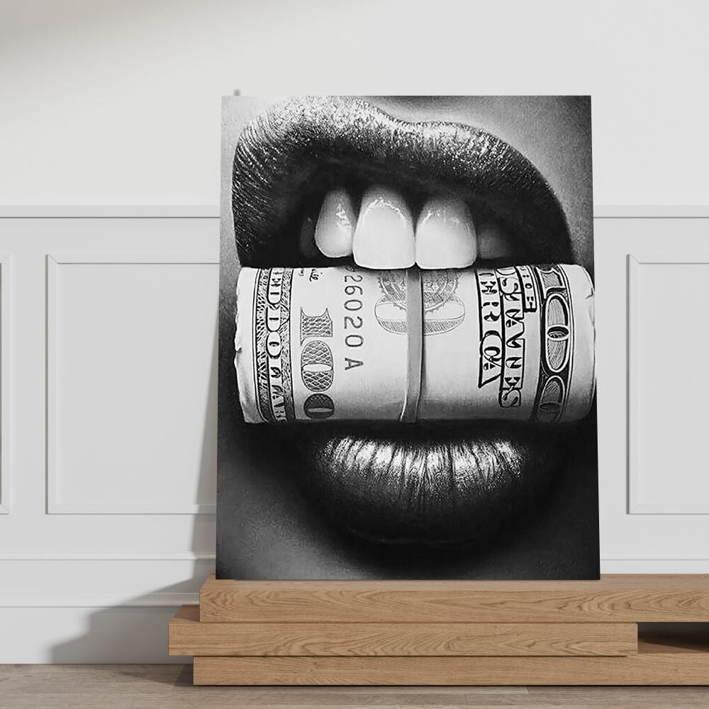 Картина на стену, интерьерная karTTina "Put The Money", 50х70см 1шт.