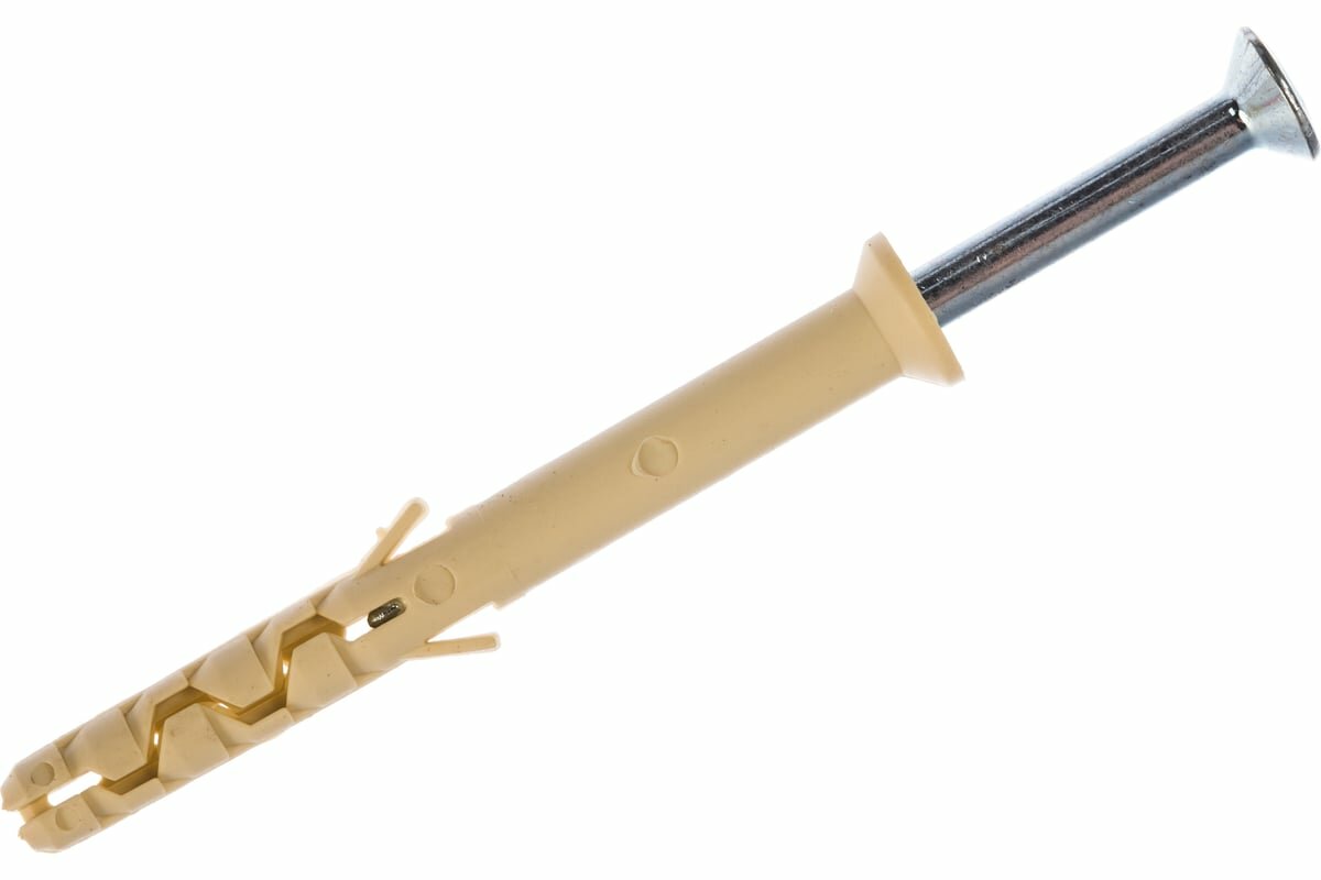 Европартнер Дюбель-гвоздь с потайной манжетой нейлон PDG UK 5x50, 30 шт для гипсокартона