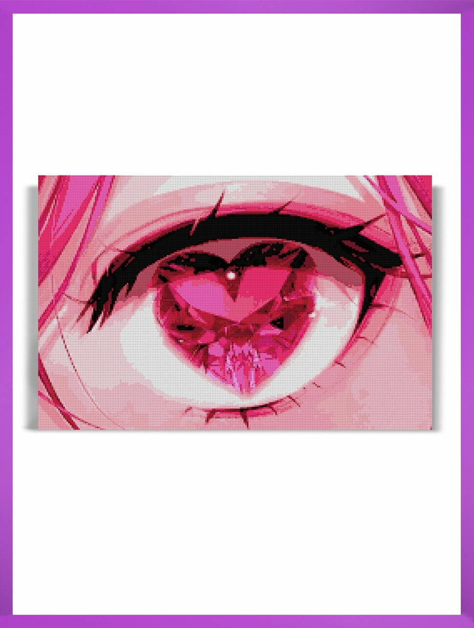 Алмазная мозаика на подрамнике - вышивка Влюбленная 40 х 60 см