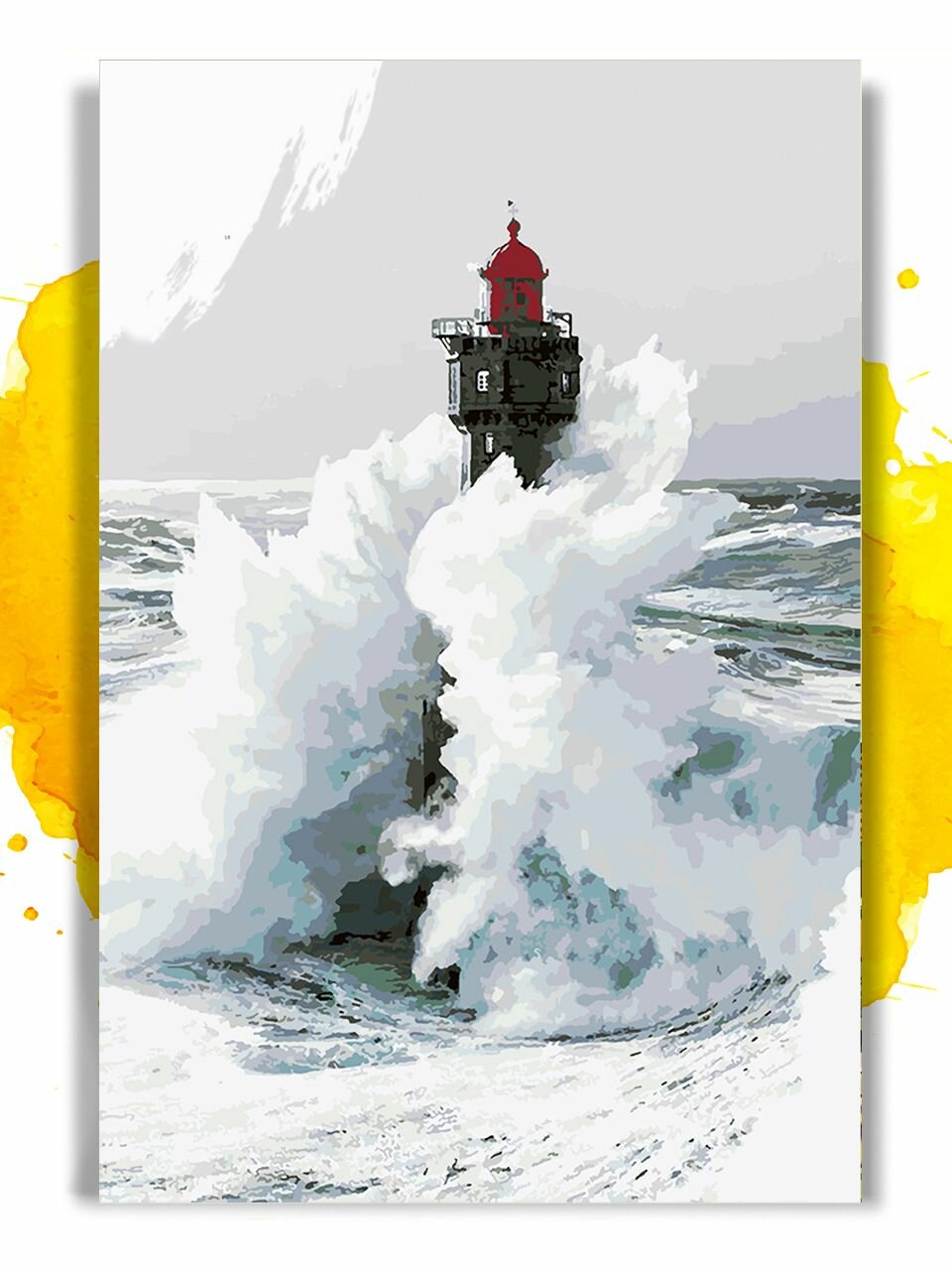 Картина по номерам на холсте Вот мой маяк, 40 х 60 см