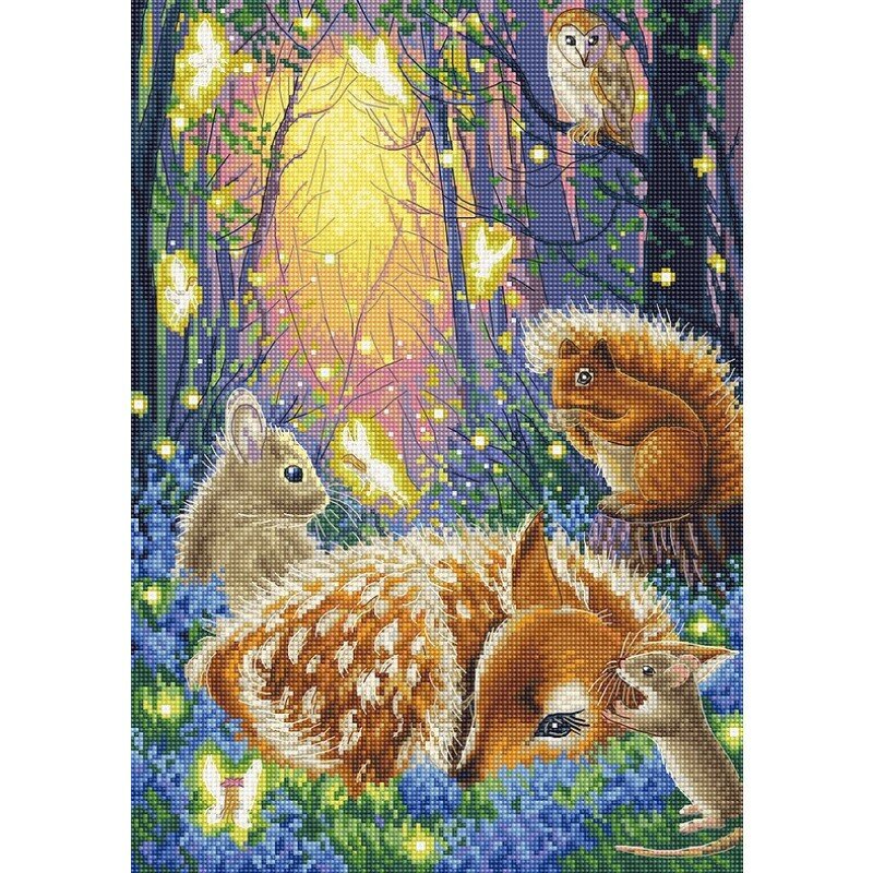 Набор для вышивания LetiStitch #L8096 Forest of Dreams (Лес грез), Счетный крест, 21 x 30 см