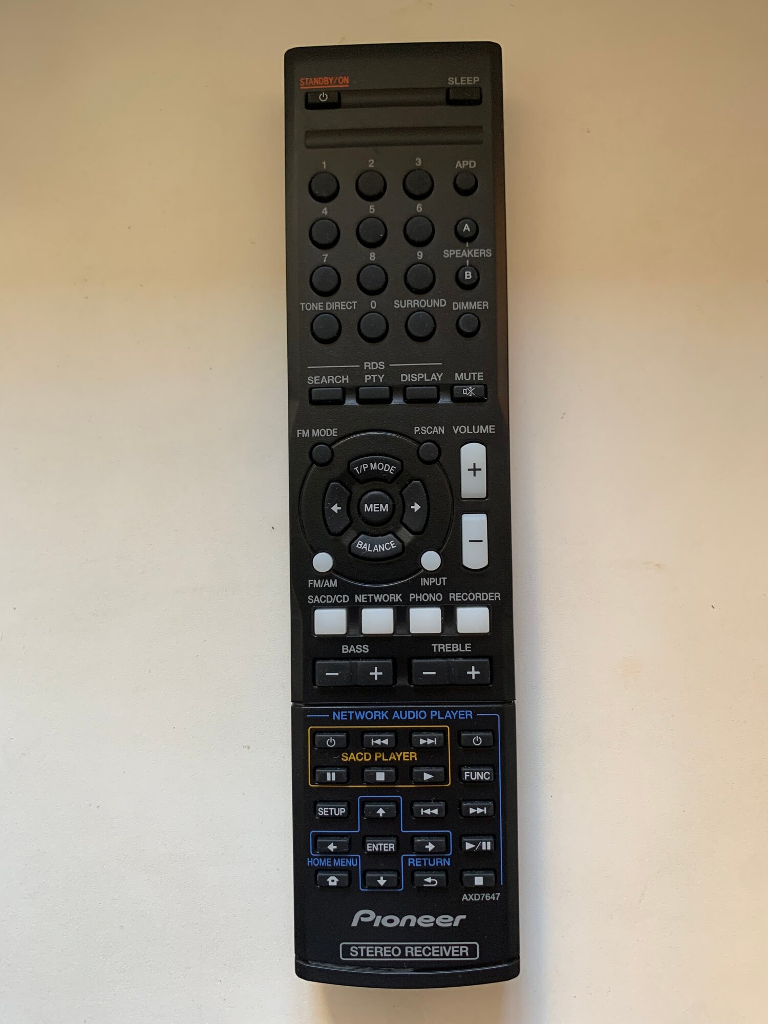 Пульт ДУ Pioneer AXD7647, оригинальный, для устройств Pioneer