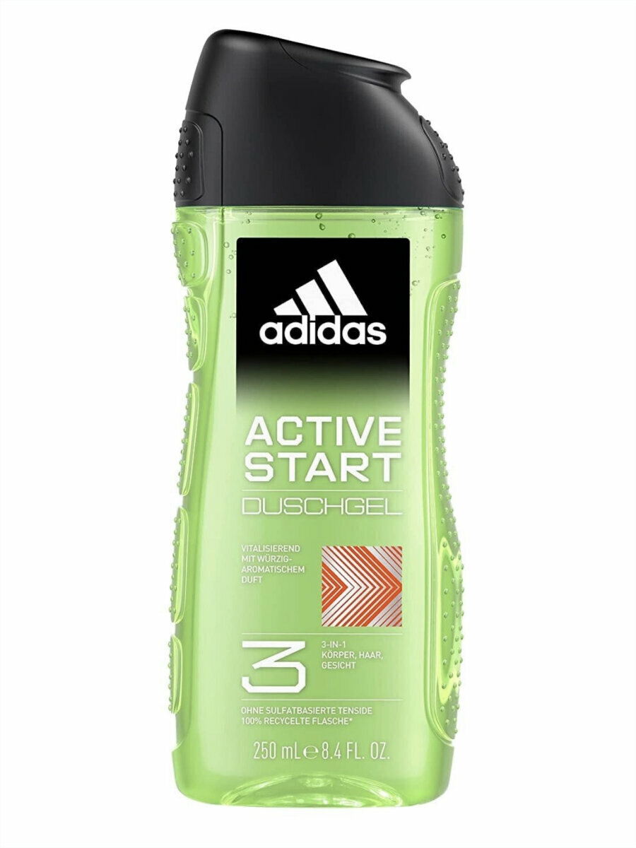 Adidas Active Start гель для душа 3 в 1 250 мл