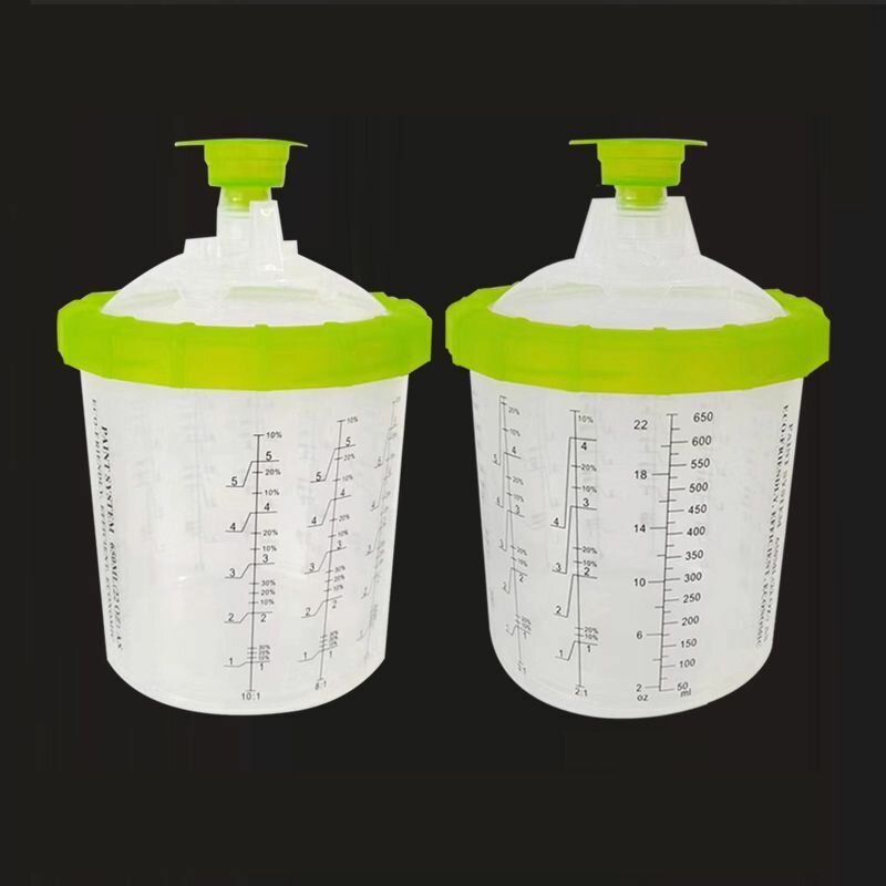 Набор одноразовых бачков PPS Бачок пластиковый верхний для краскопульта, универсальный 50 шт.